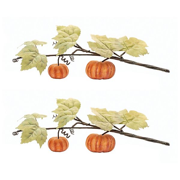 Melrose 2-pc. Artificial Fall Pumpkin Vine Stem Set