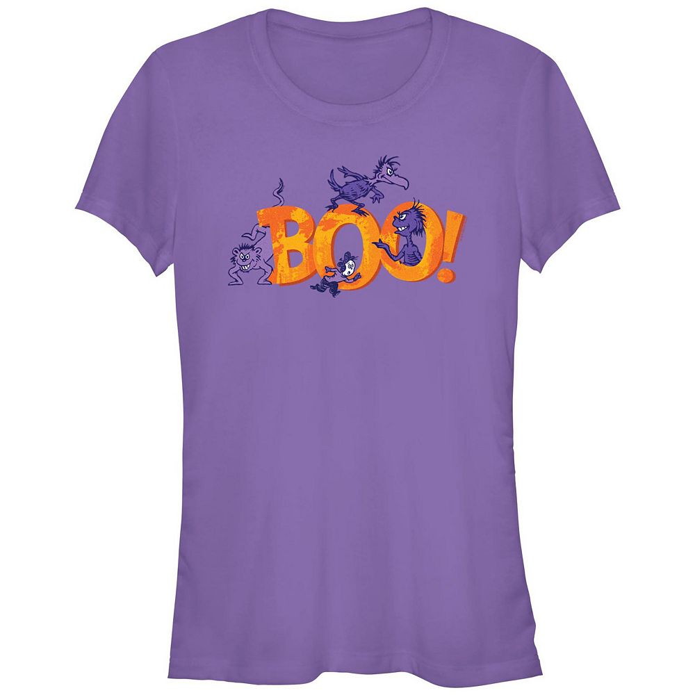 Juniors' Dr. Seuss Boo Fitted Graphic Tee
