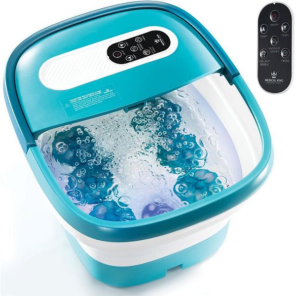 Foot Spa Massager With Heat, Jets And Remote Control, Collapsible With ...