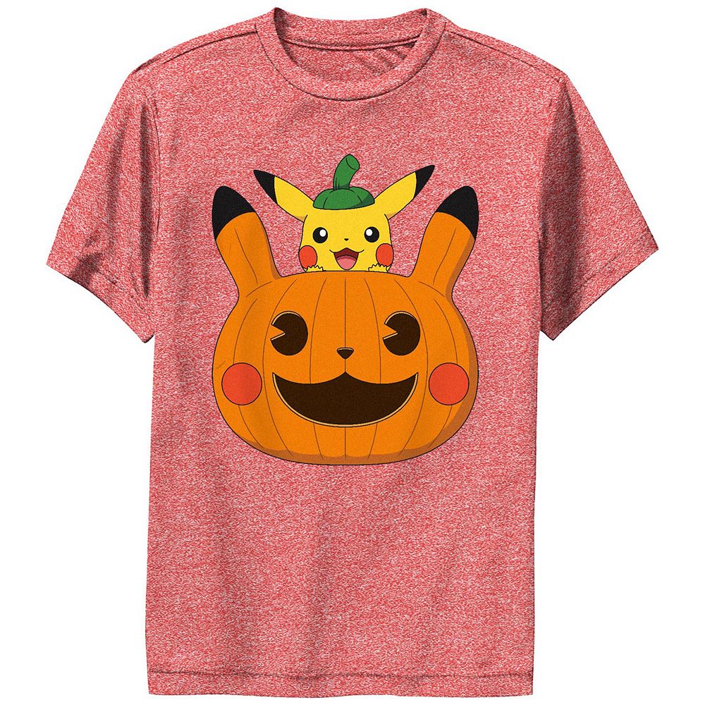 Boy's 8-20 Pokemon Pikachu Jack O Lantern Performance Graphic Tee