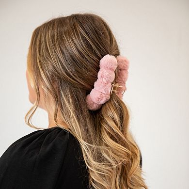 Women's Fuzzy Claw Clip