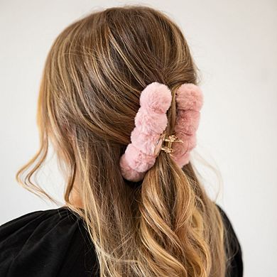 Women's Fuzzy Claw Clip