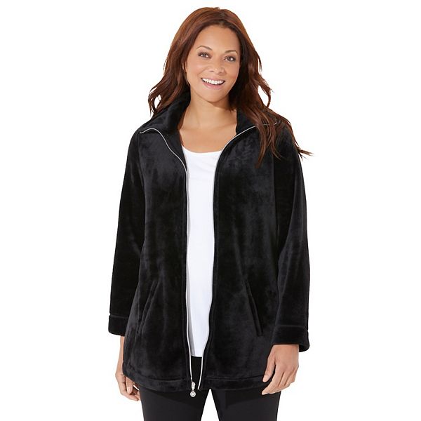 Catherines Women's Plus Size Ultimate Plush Jacket