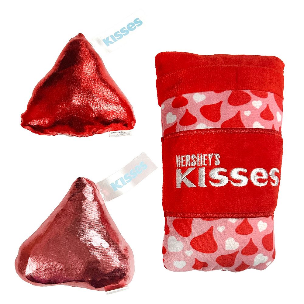 Woof Valentine's Day Kisses Dog Toys 3-piece Set