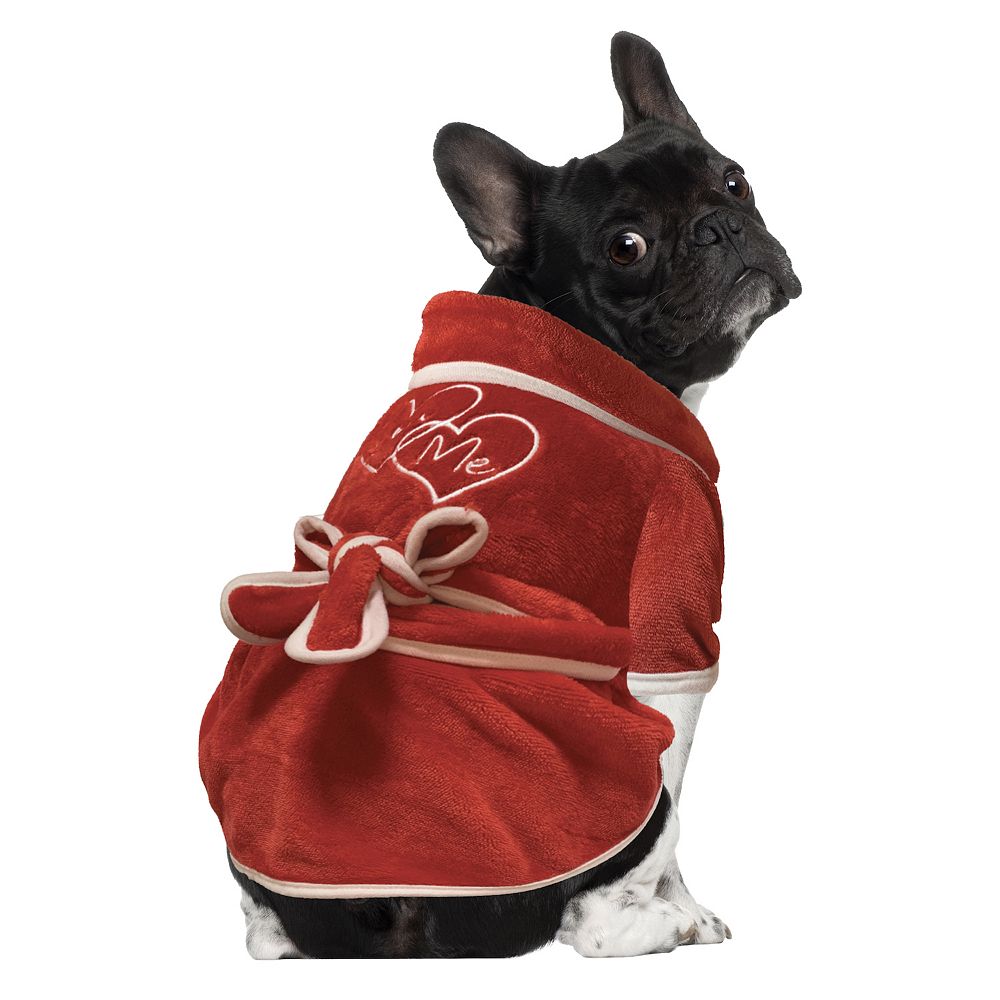 Woof Valentine's Day You and Me Pet Robe