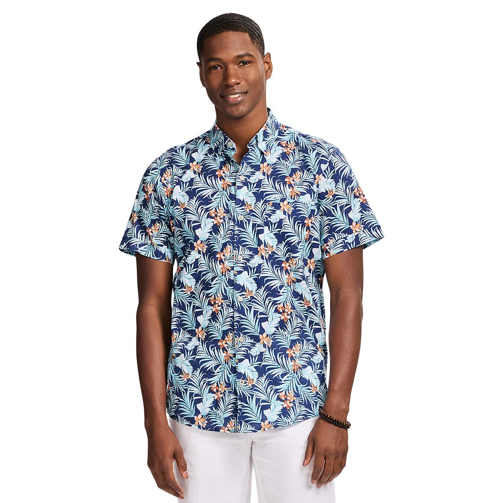 Men's IZOD Dockside Short Sleeve Chambray Shirt