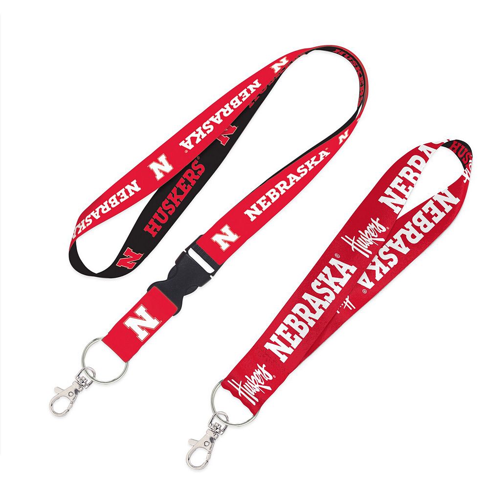 WinCraft Nebraska Huskers 2-Pack Lanyard with Detachable Buckle & Key ...