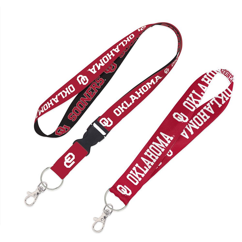 WinCraft Oklahoma Sooners 2-Pack Lanyard with Detachable Buckle & Key ...