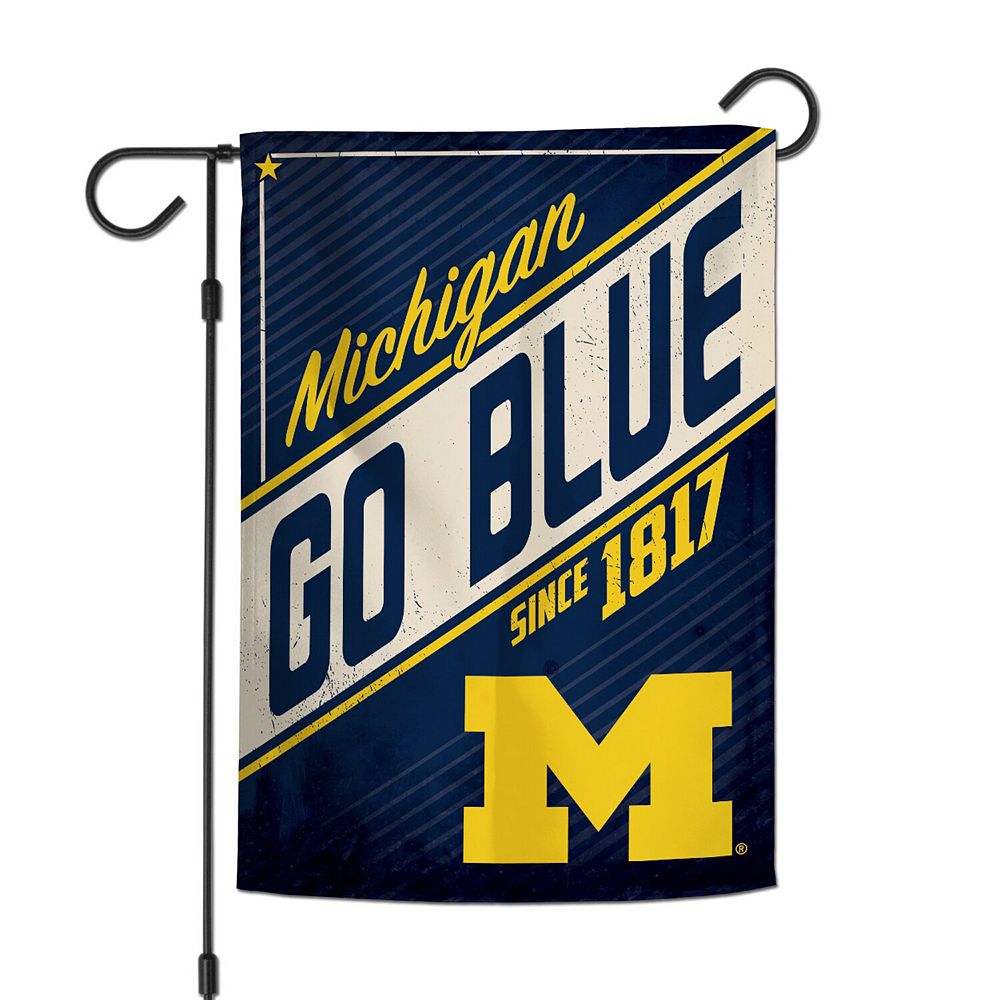 WinCraft Michigan Wolverines 12" x 18" Throwback Logo Double-Sided ...