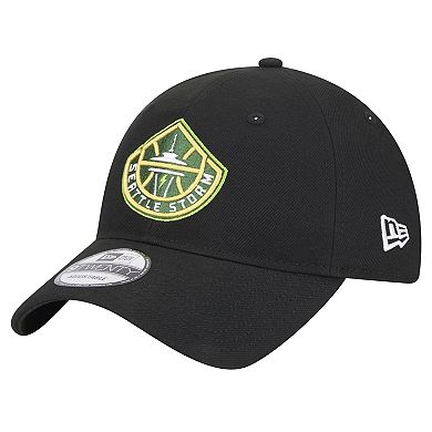 Unisex New Era Black Seattle Storm Core Logo 9TWENTY Adjustable Hat