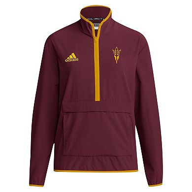 Men's adidas Maroon Arizona State Sun Devils 2024 Coaches Sideline Half ...