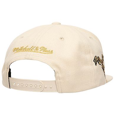 Men's Mitchell & Ness Cream Chicago Bulls Golden Snapback Hat
