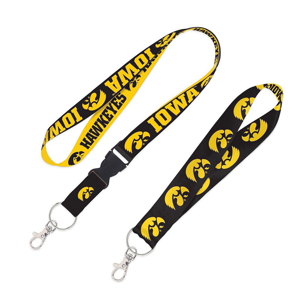 WinCraft Iowa Hawkeyes 2-Pack Lanyard with Detachable Buckle & Key ...