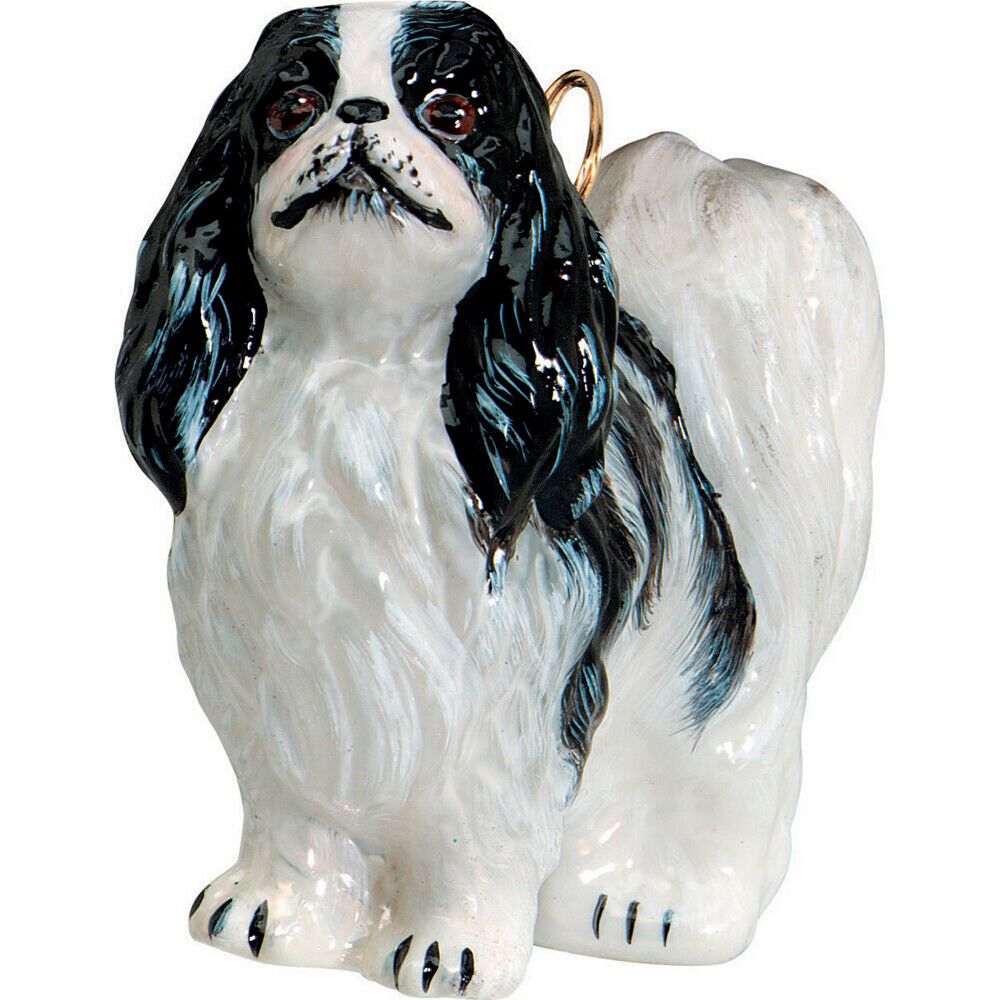 Joy To The World Japanese Chin Or Spaniel Standing Dog Polish Glass ...