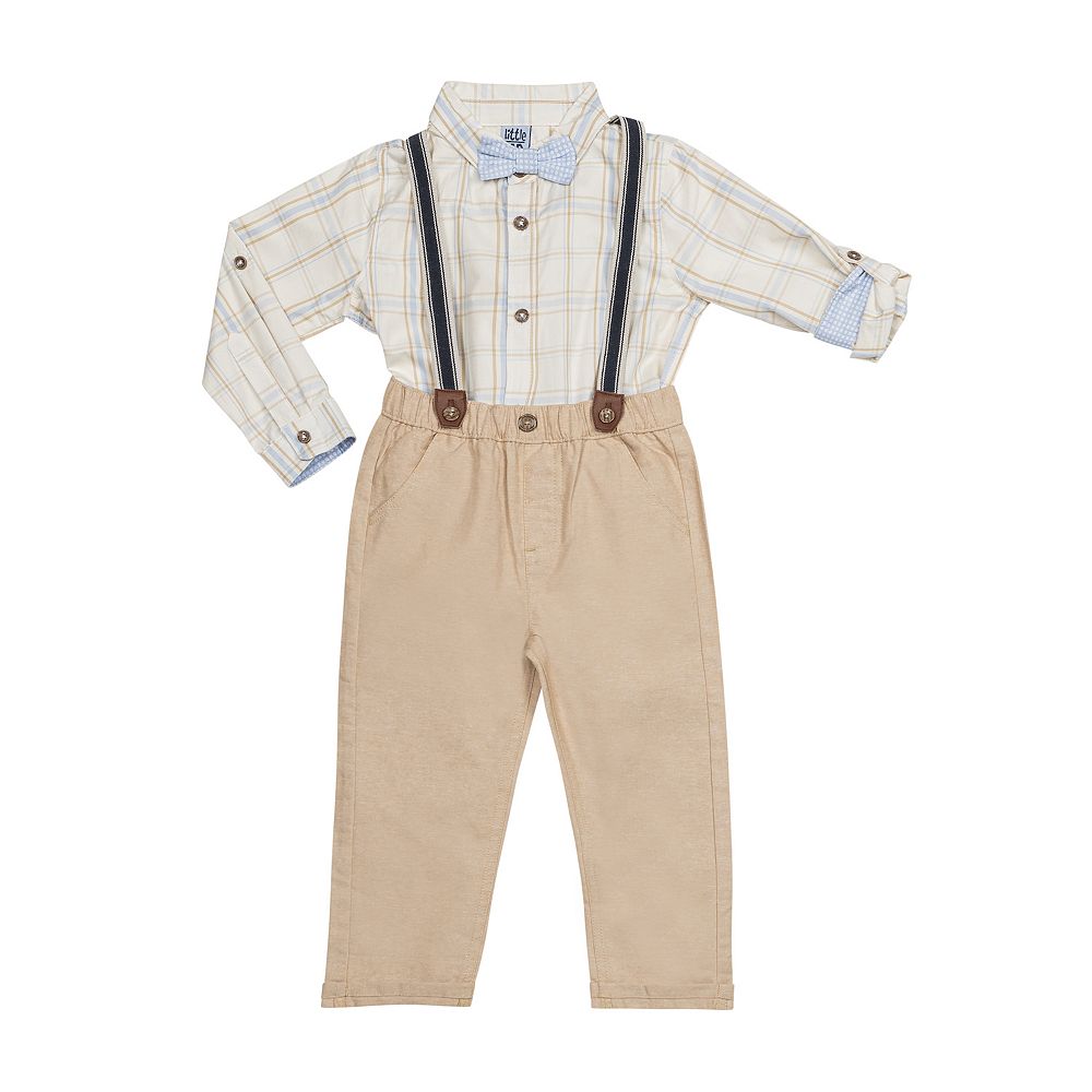 Baby and Toddler Boy Little Lad Suspender Set
