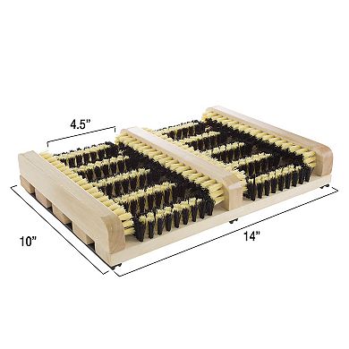 Stalwart Boot and Shoe Cleaner Scrubber Brush Mat