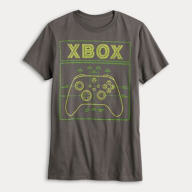 Men's Xbox Controller Sketch Graphic Tee