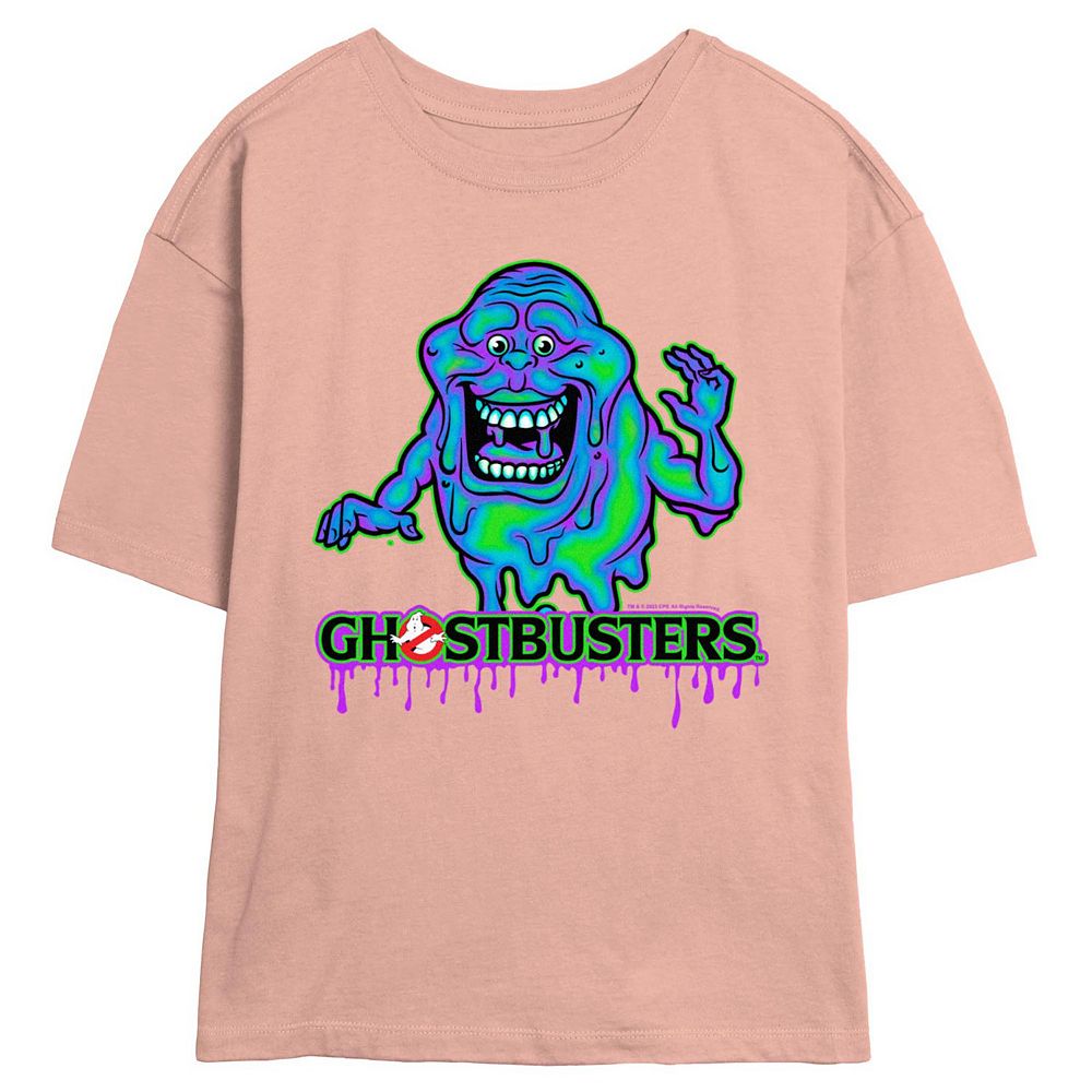 Juniors' Ghostbusters Ghost Slime Skimmer Graphic Tee