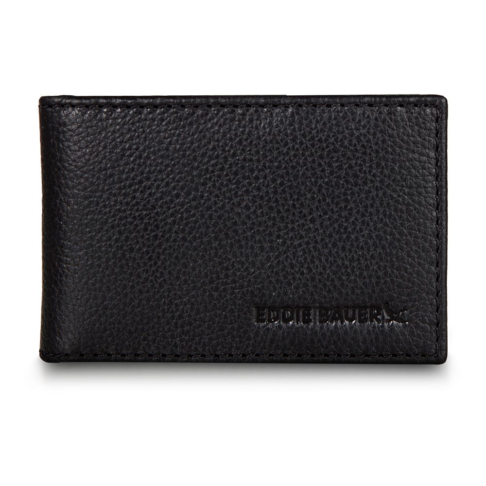 Men's Eddie Bauer EB Signature Leather Bifold Wallet with Clip