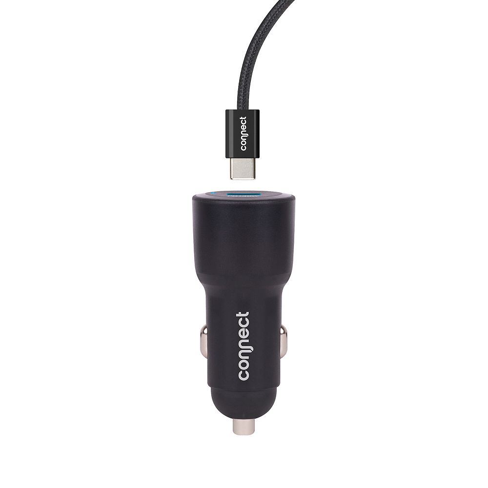 Connect Fast Charging USB Port Car Phone Charger Kit