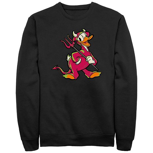 Disney 100 Donald Duck Devil Costume Men's Graphic Fleece