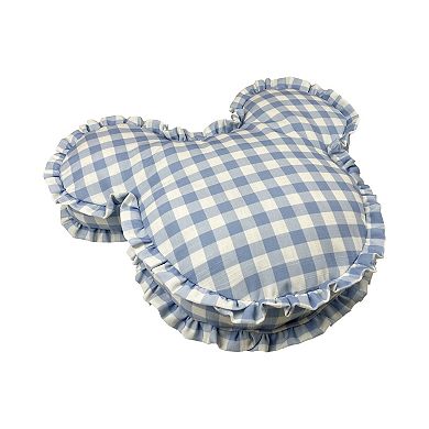 Celebrate Together Spring Disney Shaped Mickey Gingham Pillow