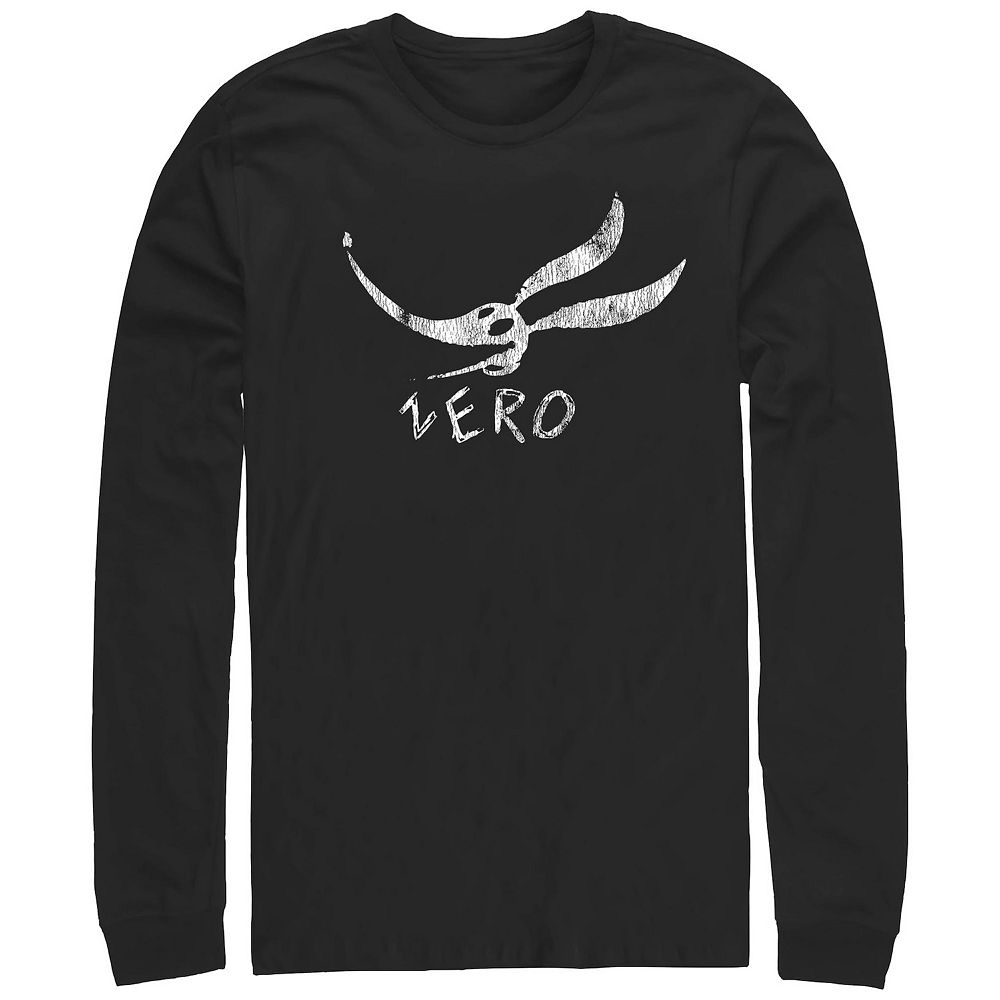 Disney's The Nightmare Before Christmas Zero Face Men's Long Sleeve ...