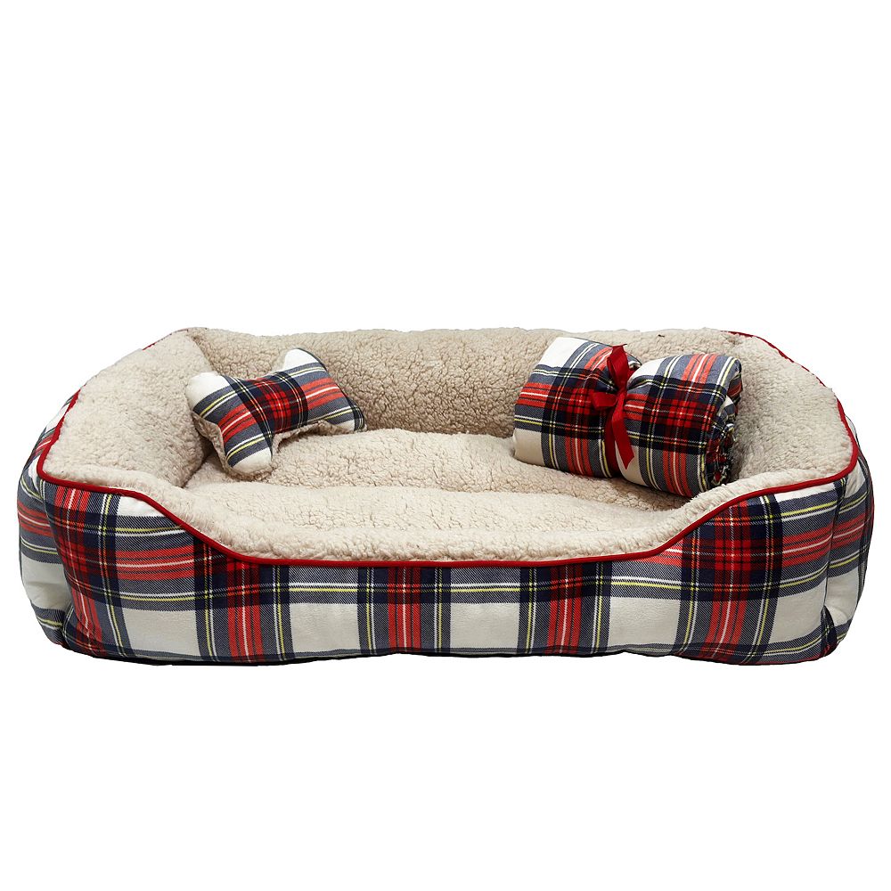 Kenwood Holiday Cuddler Pet Bed Gift Set