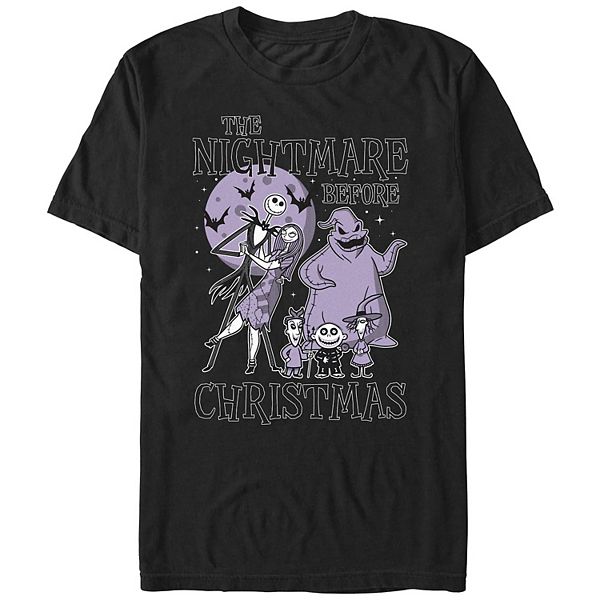 Disney's The Nightmare Before Christmas Moonlight Horror Men's Graphic Tee
