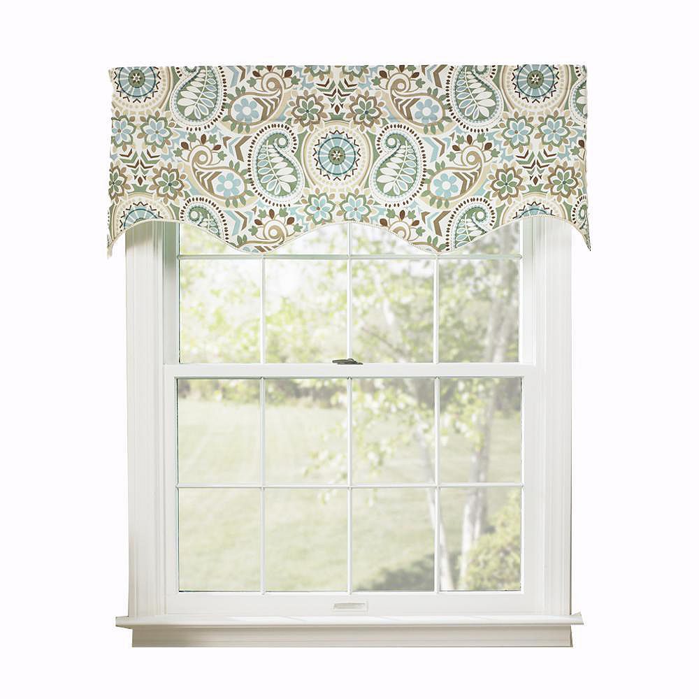Paisley Prism Duchess 3" Rod Pocket Filler Valances For Windows
