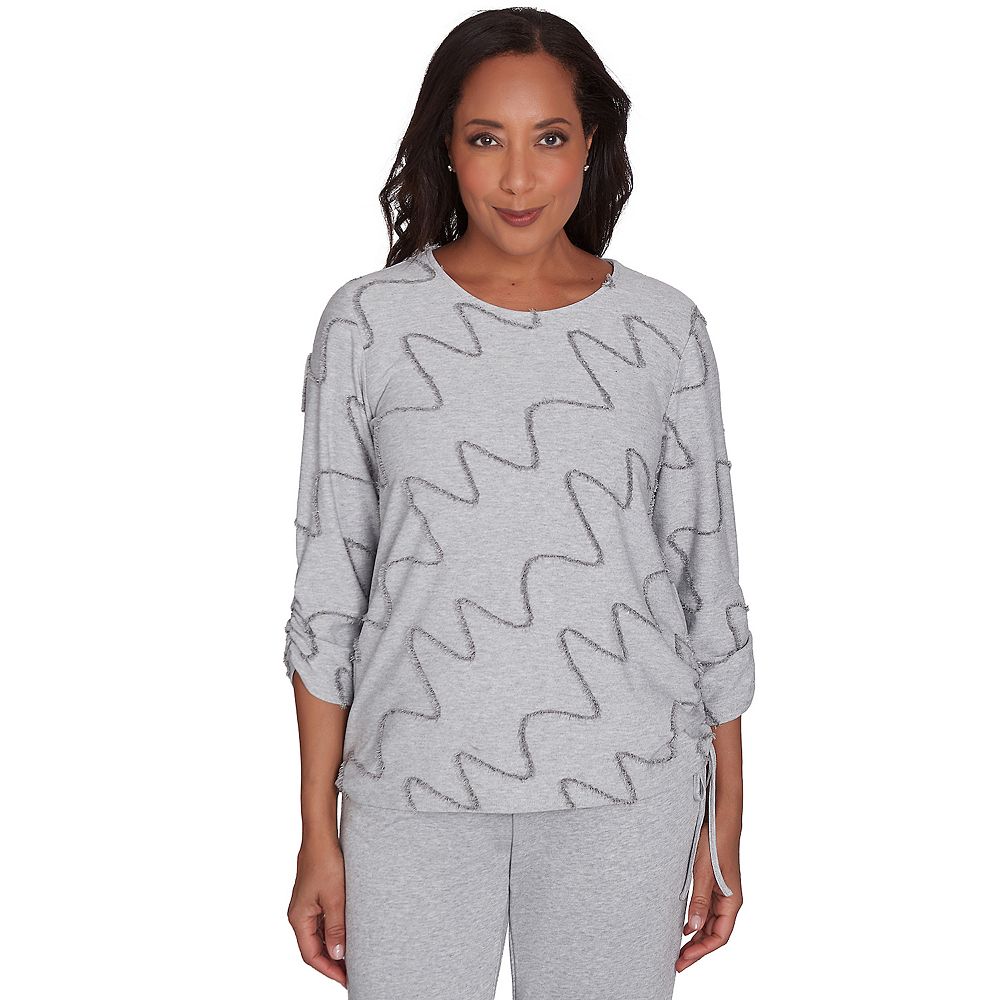 Women's Alfred Dunner Diagonal Textured Top