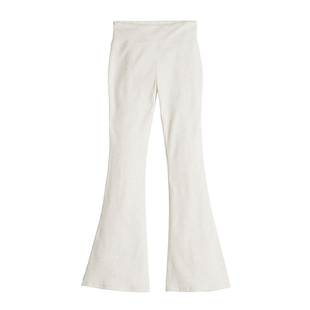 Girls 6-20 SO® High Rise Ribbed Flare Leggings in Regular & Plus Size