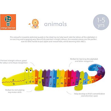 Orange Tree Toys Crocodile Alphabet Puzzle