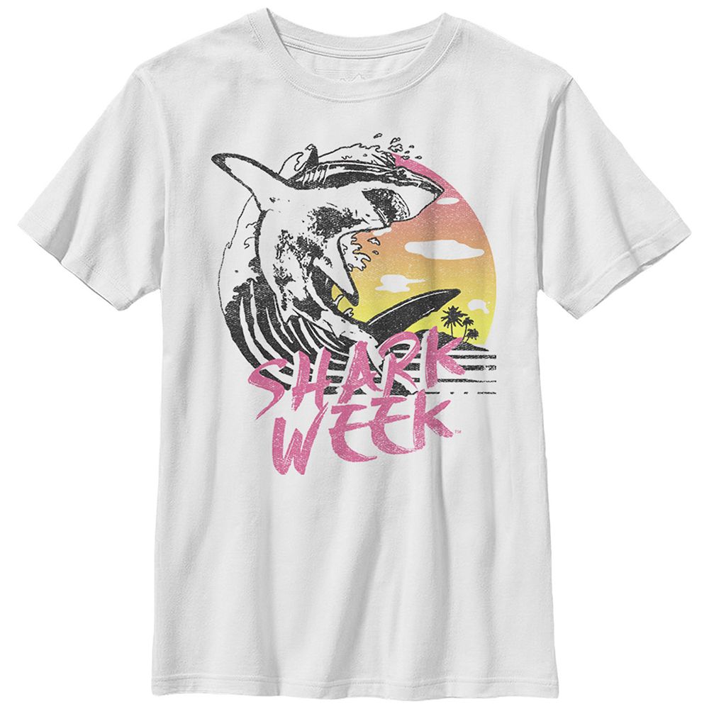 Boys 8-20 Shark Sunset Wave Graphic Tee