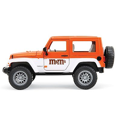 Collections Etc M&m Jeep Wrangler Cast Model And Orange M&m Figurine