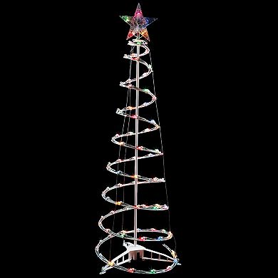 Northlight 4-ft. Pre-Lit Spiral Artificial Christmas Tree & Star Tree ...
