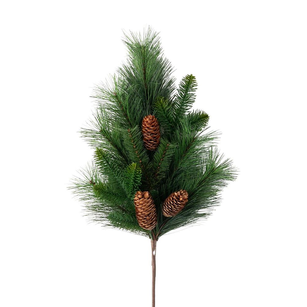 Haven Living 29" Artificial Christmas Pine Spray With Pinecones