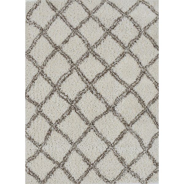 Mason Brooks Cloud Shag Criss Cross Area Rug