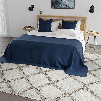 Mason Brooks Cloud Shag Criss Cross Area Rug