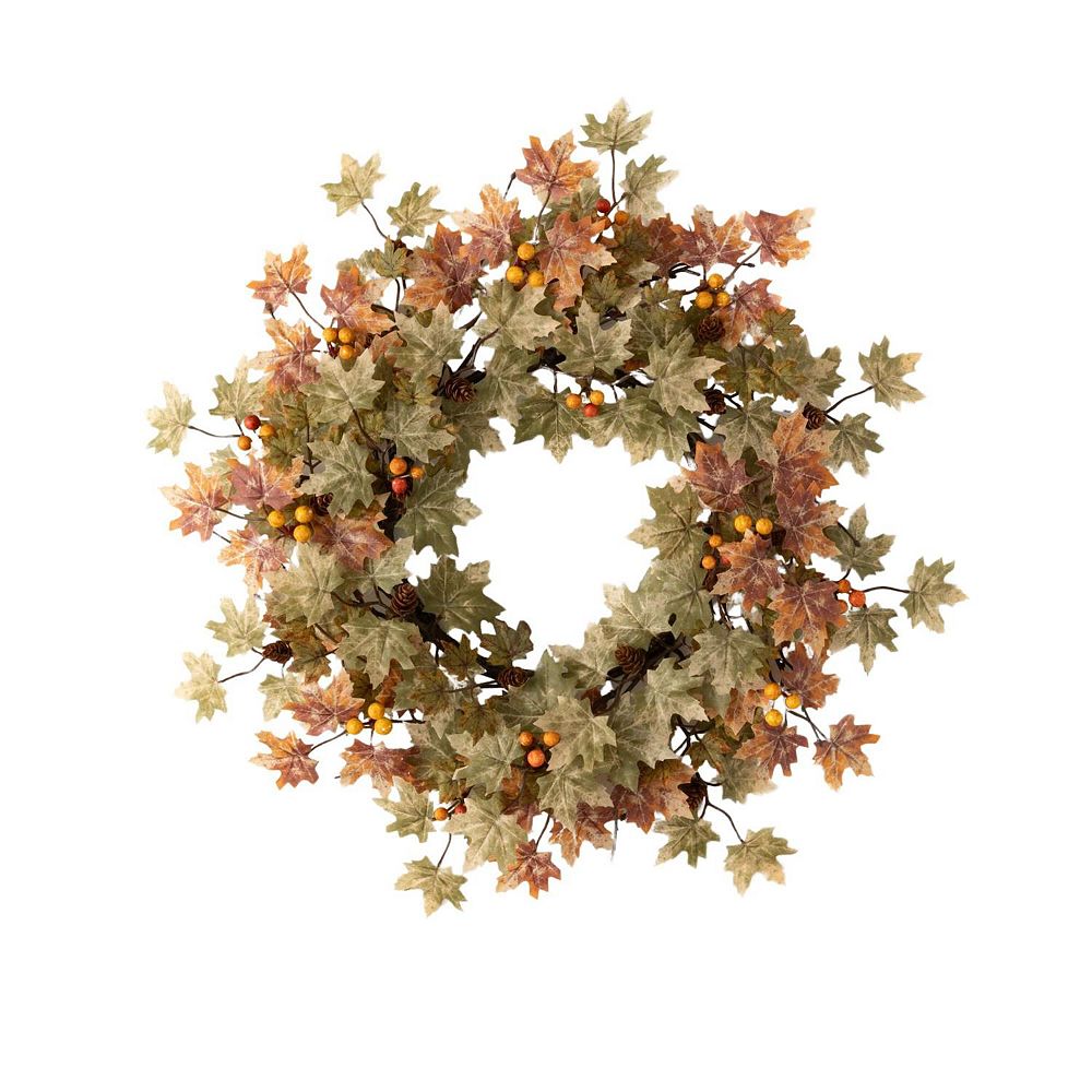 Haven Living 20.5-in. Mini Maple Leaf Artificial Wreath