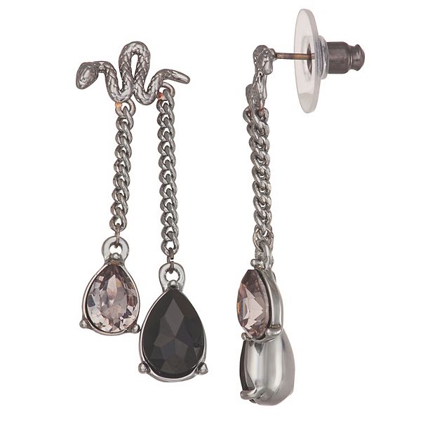 Simply Vera Vera Wang Snake Double Drop Earrings