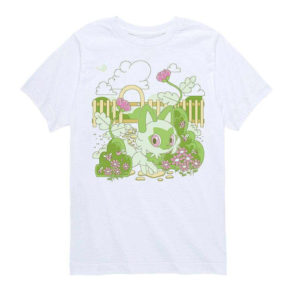 Boys 8-20 Pokemon Sprigatito Nature Graphic Tee