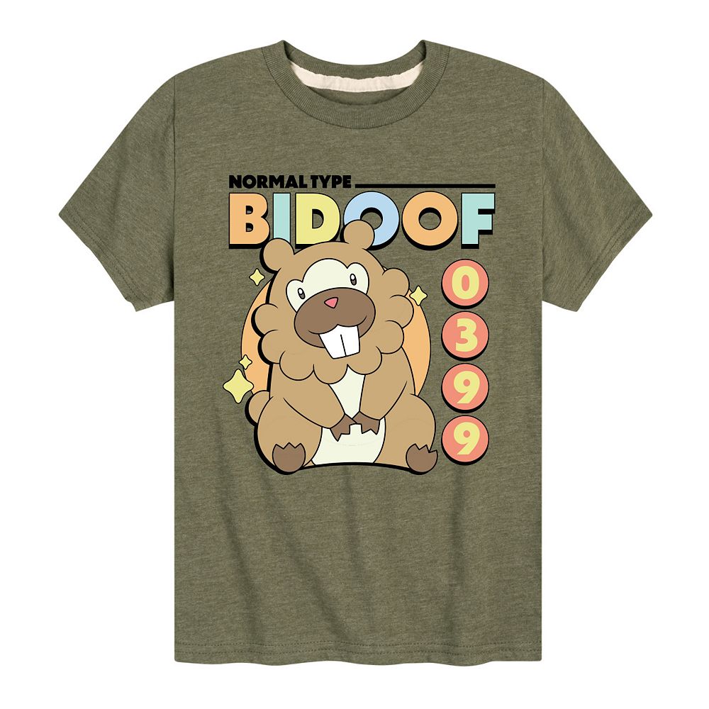 Boys 8-20 Pokemon Bidoof Normal Type 0399 Graphic Tee
