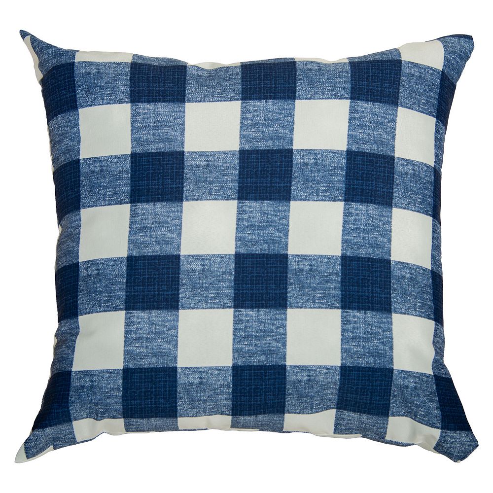 Rizzy Home Ava 22 in. x 22 in. Plaid Indoor / Outdoor Throw Pillow