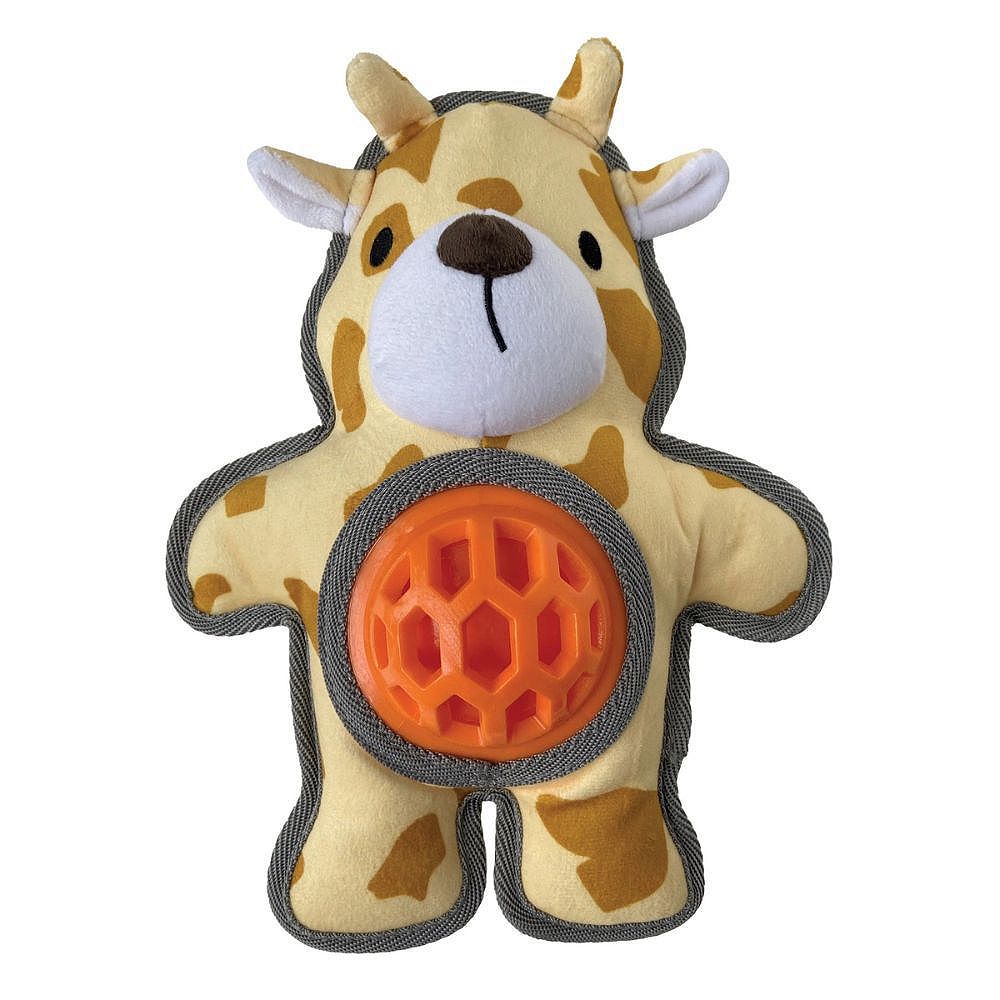 Foufit Hide 'n Seek Bellies Giraffe Interactive Squeak Dog Toy - 11"