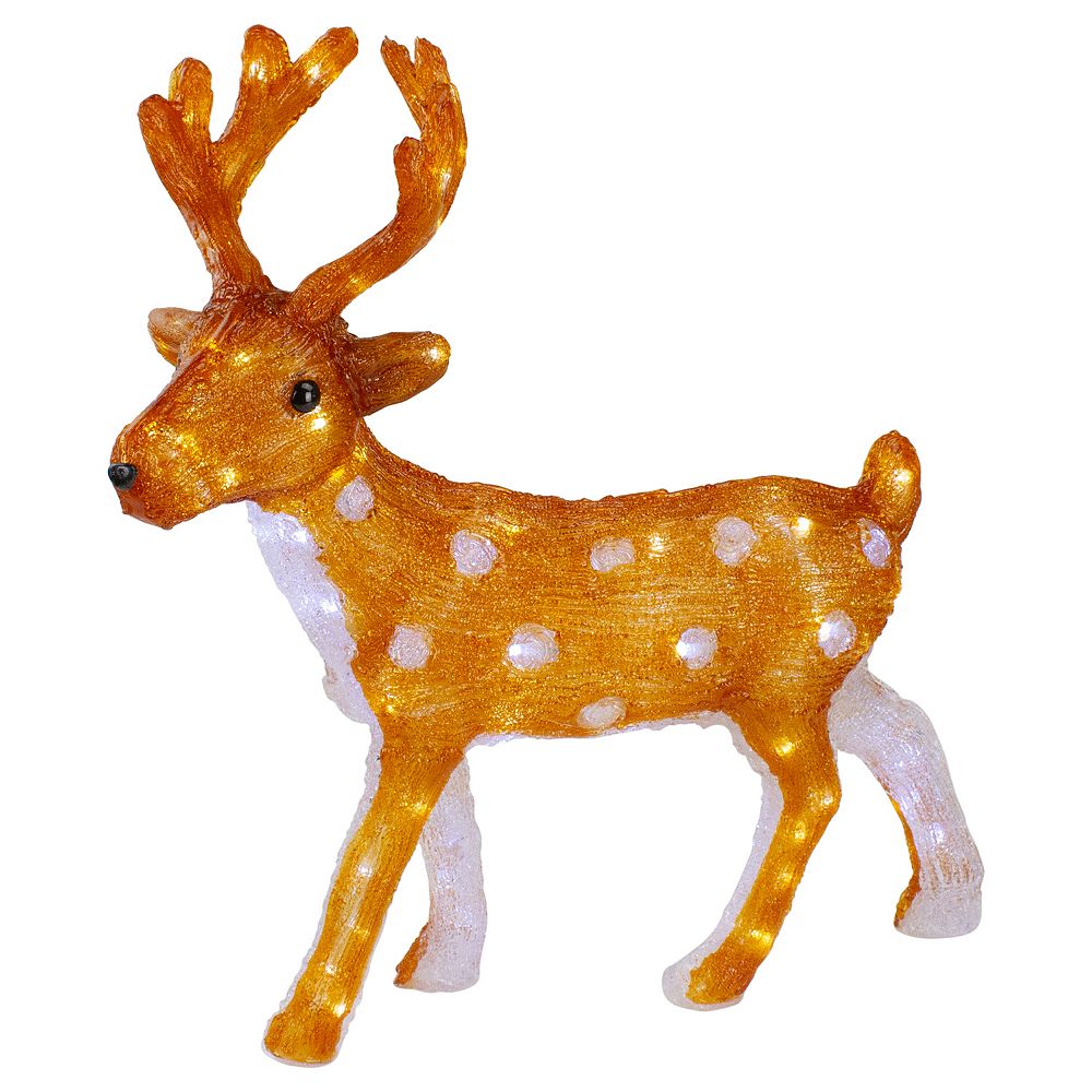 Northlight LED 24 in. Acrylic Mini Reindeer Outdoor Christmas Decoration