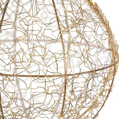 Northlight 12 in. LED Twinkle Lighted Wire Ball Outdoor Christmas ...