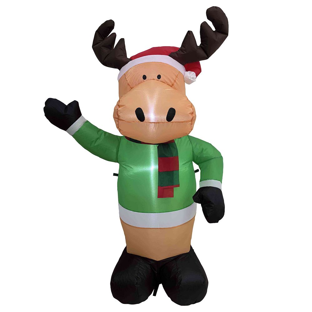 Northlight 4 Ft. Light-Up Christmas Deer Outdoor Inflatable