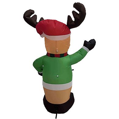 Northlight 4 Ft. Light-Up Christmas Deer Outdoor Inflatable