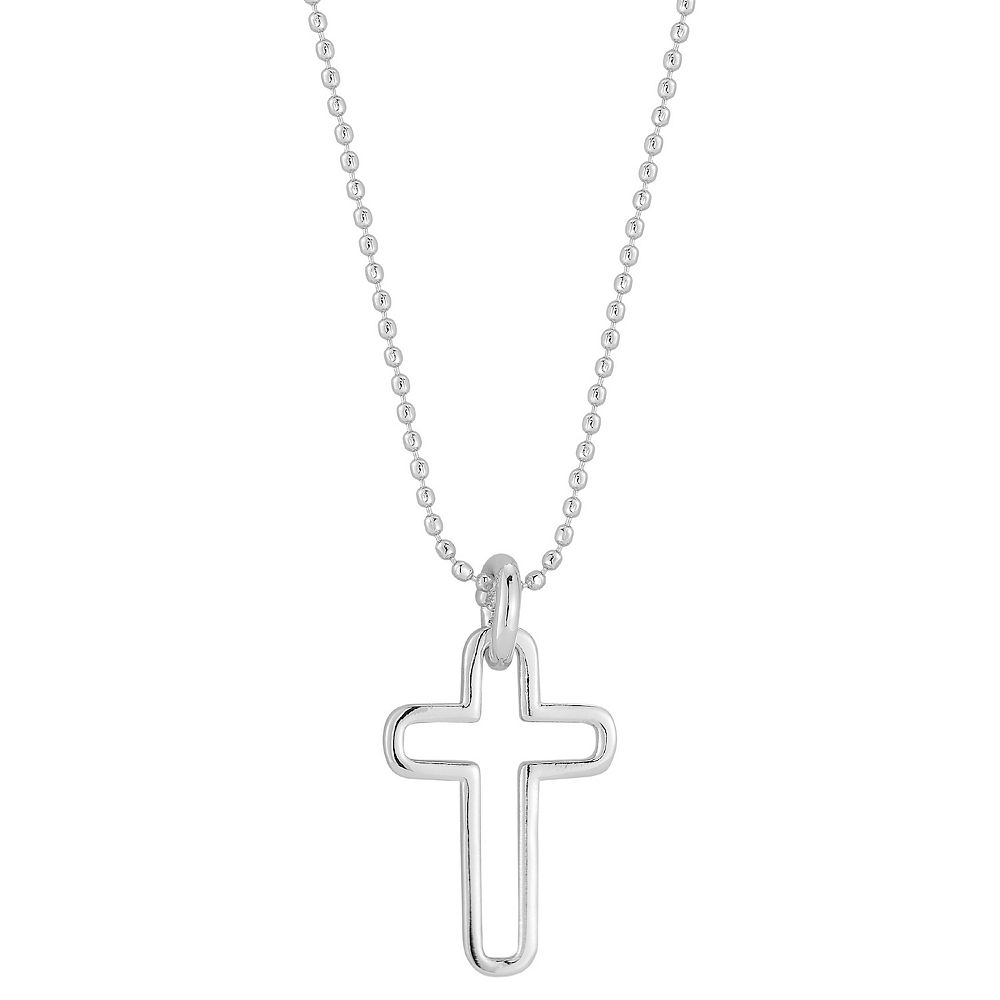 WINX 18k Gold Plated Dainty Open Cross Necklace
